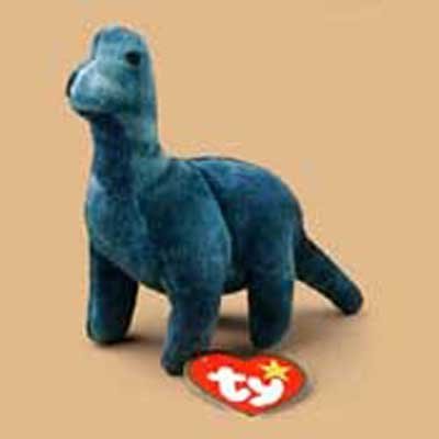Bronty the Brontasaurus McDonald's Ty Teenie Beanie SuperStar 2000 ...