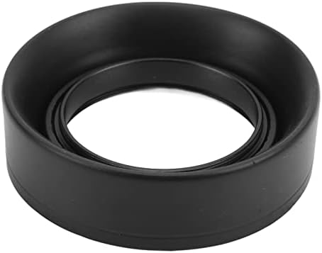 Akozon Lens Hood 49mm 52mm 55mm 58mm Collapsible Rubber Lens Hood with ...
