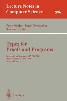 Amazon.co.jp: Types for Proofs and Programs: International Workshop ...