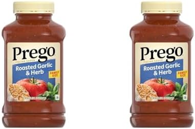 Amazon.com : Prego Roasted Garlic and Herb Pasta Sauce, 45 Oz Jar (Pack ...
