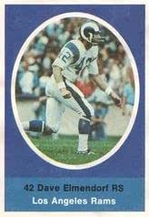 1972 Sunoco Stamps (Football) Card# 311 Dave Elmendorf of the Los ...