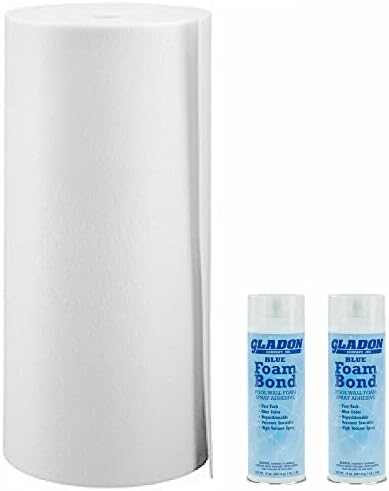 Amazon.com : SmartLine 85' Roll Wall Foam with Spray Adhesive Kit for ...