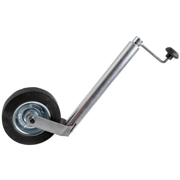 42mm Jockey Wheel Telescopic Wind Up Trailer Caravan Heavy Duty 150kg ...