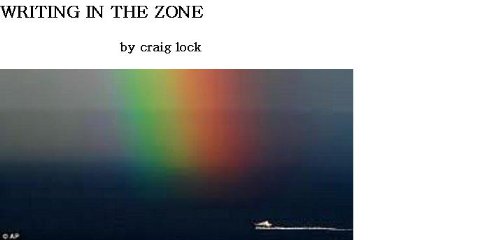 Amazon.com: "Writing In The Zone" (Writing: All that I Know About ...