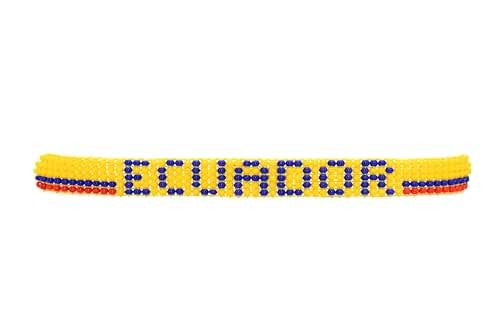 Amazon.com: Ecuador Flag - Ecuador Souvenir - Ecuador Bracelet ...