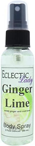 Amazon.com : Ginger Lime Body Spray, 2 ounces, Body Mist for Women with Clean, Light & Gentle ...