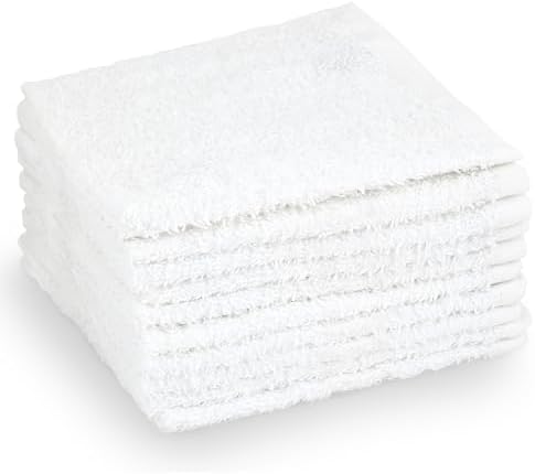 Amazon.com: White Cotton Washcloth Pack - 18 Count : Home & Kitchen