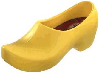 Alsa Jolly Classic Clogs PU, Yellow, Size 44 EU with a Regular Insole ...