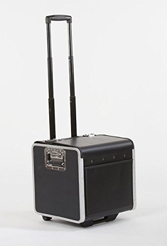 Bindertek Hard Sided Rolling Caddy Case, Compact Size, Black (CD7S-BK ...