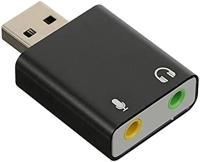 LIMESHOT 3.5mm USB Mic Sound Adapter External Stereo Sound Card with ...