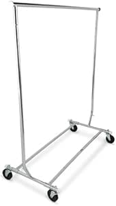 Amazon.com: INDUSTRIAL SINGLE COLLAPSIBLE ROLLING RACK - 48" X 22" X 67 ...
