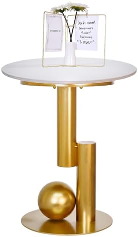 Amazon.com: Round C Shaped End Table, Snack Side Table,End-Side-Couch ...