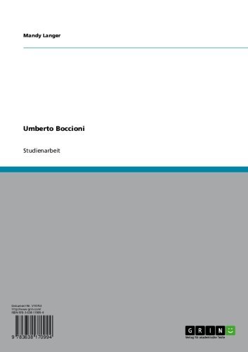 Umberto Boccioni und der Futurismus (German Edition) eBook : Langer ...