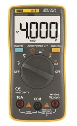 MECO 101B+ Digital Multimeter Pcket Size, AutoRanging, 3 3/4 Digits ...