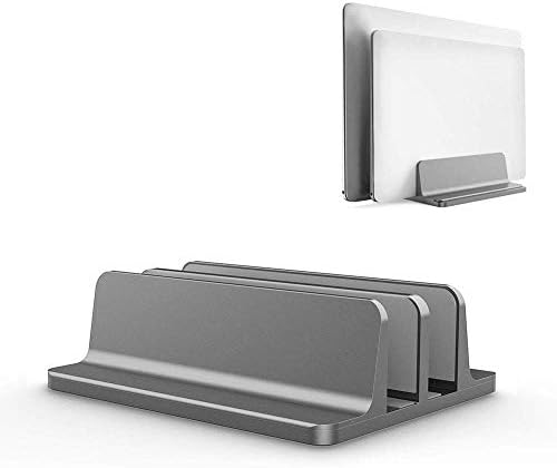 Techzere® Aluminium Vertical Laptop Stand Holder with Adjustable Dock ...