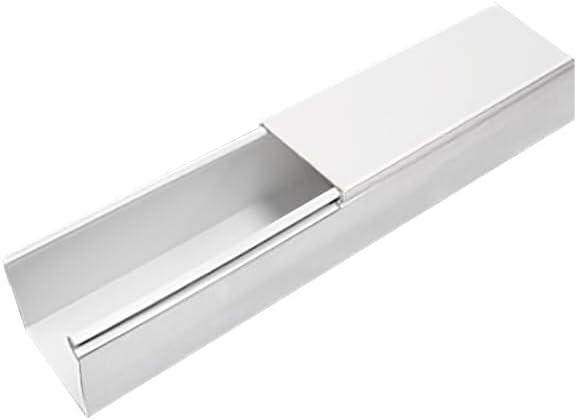 Electriduct 2" x 2" Solid Wall Wire Duct PVC Cable Raceway 6.56FT x 6 ...