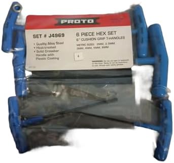 Stanley Proto J4969 Metric T-Handle Hex Key Set, 6-Piece : Amazon.in ...