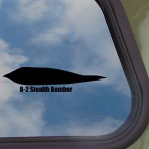Amazon.com: B-2 Stealth Bomber Black Decal Military Soldier Car Sticker ...