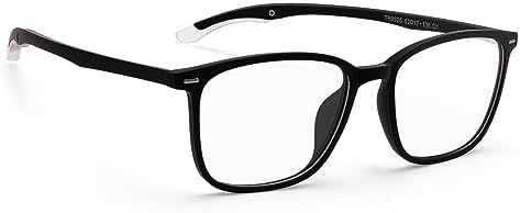 ROYAL SON Square Black Latest Spectacles Frames for Men Women | Blue ...
