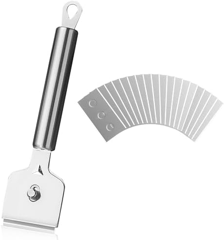 Ceranfeldschaber, 1 Stück Ceranfeld Kratzer mit 18 Ersatzklingen ...