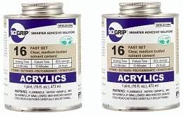 Amazon.com: SCIGRIP 16 Acrylic Cement, Low-VOC, Medium Bodied, 1 Pint ...