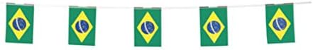 Amazon.com: Kind Girl 25 Pack Hand Held Small Mini Flag Brazil Flag ...