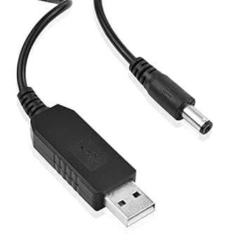 Amazon.com: Asobilor USB to 9V Step Up Cable Cord, DC 5V to DC 9V ...