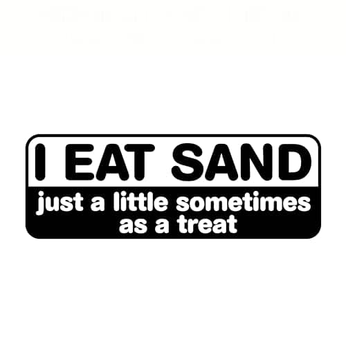 Amazon.com: I Eat Sand Decal for Cars, Trucks, Laptops, Funny Decal ...