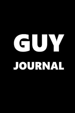 Amazon.com: Journal For Men Guy Journal White Font On Black Design ...