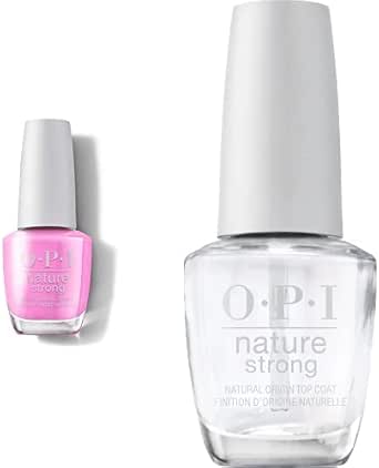 OPI Nature Strong Natural Origin Vegan Nail Polish, Emflowered, Top ...