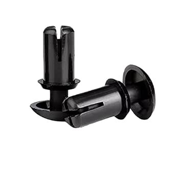 120-150pcs Black/White Nylon Plastic R-type Expansion Rivet Clamp Nut ...