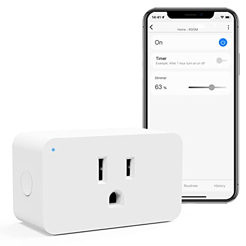 Zwave Dimmer Plug 700 Series, Dimmable Smart plug Built-in Repeater ...