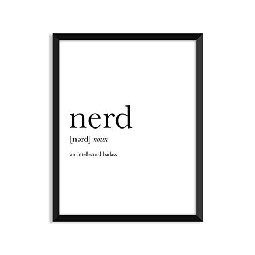 Amazon.com: Nerd definition - Unframed art print poster or greeting ...