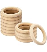 Amazon.com: uxcell 1Pcs 125mm(5-inch) Natural Wood Rings, 15mm Thick ...