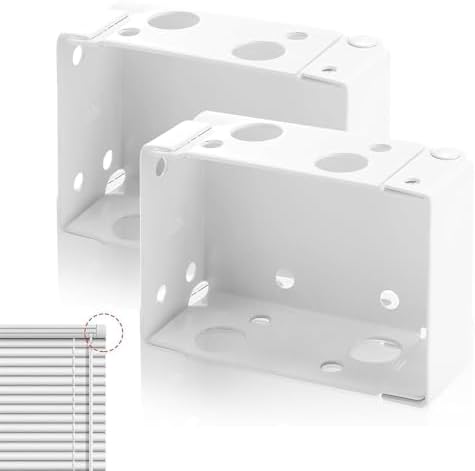 2PCS Venetian Blind Brackets, Blind Window Profile Box Mounting Bracket ...