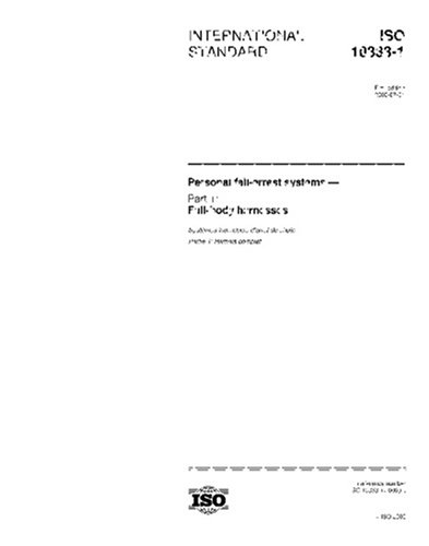 ISO 10333-1:2000, Personal fall-arrest systems - Part 1: Full-body ...