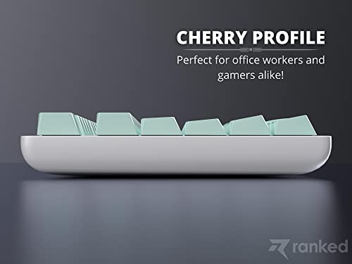 Ranked Blank Premium Keycap Set | 1.4 mm Thick PBT | Cherry Profile for ...