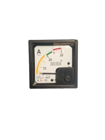AVS-TECH pack of -2 72MM Analog Voltmeter 0-300V |and 0-30Amp Analog ...