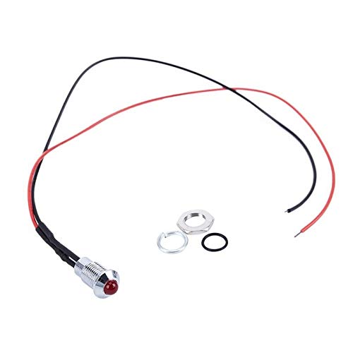 Generic 8mm 5V Car LED Dash Panel Pilot Warning Light Indicator Lamp ...