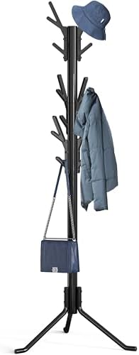 Monarch Specialties I 2062 Coat Rack, Hall Tree, Free Standing, 11 ...