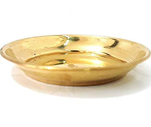 Buy MNAONLINE1931 Brass Pooja Plate (Multi) Online at Low Prices in ...