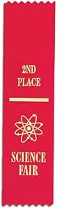 Amazon.com : Set of 100 Science Fair 2nd Place Ribbons - Flat : Office ...
