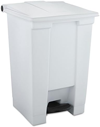 Amazon.com: Rubbermaid Step-On Waste Container, 12 gal, White, 15.75 ...