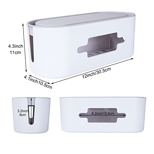 ASelected Pack of 2 Cable Management Box – Cable Tidy Box, Cable ...