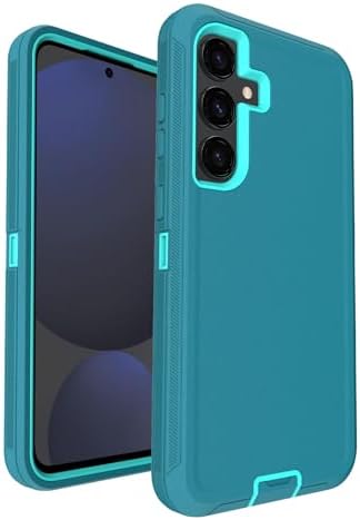 Amazon.com: Aliruke for Galaxy S24-FE Case, 3-Layer 16ft Drop Protection, with Dustproof Port ...