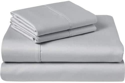 Amazon.com: Sleeper Sofa Bed Sheet Set - Queen Silver Grey Solid Sofa ...