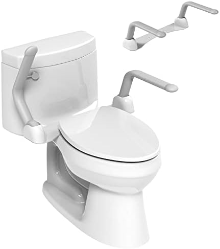 Amazon.com: EASYWOW Toilet Safety Rails, Foldable Toilet Handrail, Easy Installation Heavy Duty ...