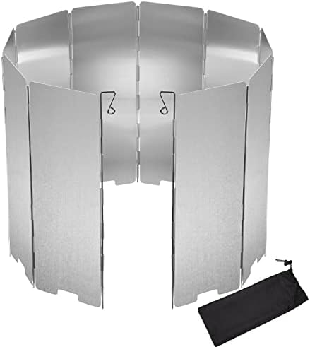 Sagafly 10 Plates Camping Stove Windsheild, Aluminum Alloy Camping ...