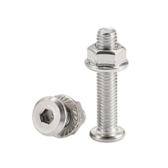 Idomin Stainless Steel M3 M4 M5 M6 M8 M10 M12 Large Flat Hex Hexagon Socket Head Allen Screw ...