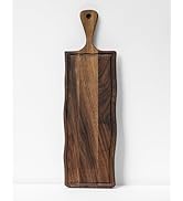 Amazon.com: Elegant Walnut Wood Long Serving Board with Handle ...